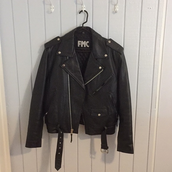Fmc | Jackets & Coats | Fmc Leather Biker Jacket | Poshmark